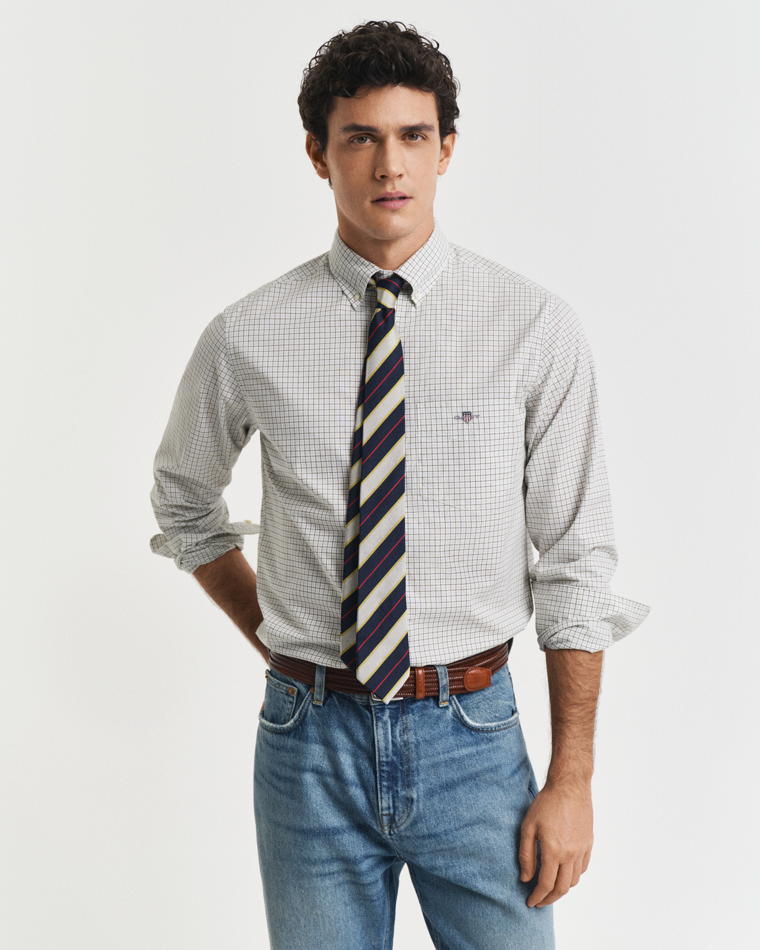 Regular Fit Classic overhemd van poplin met ruitjes - GANT