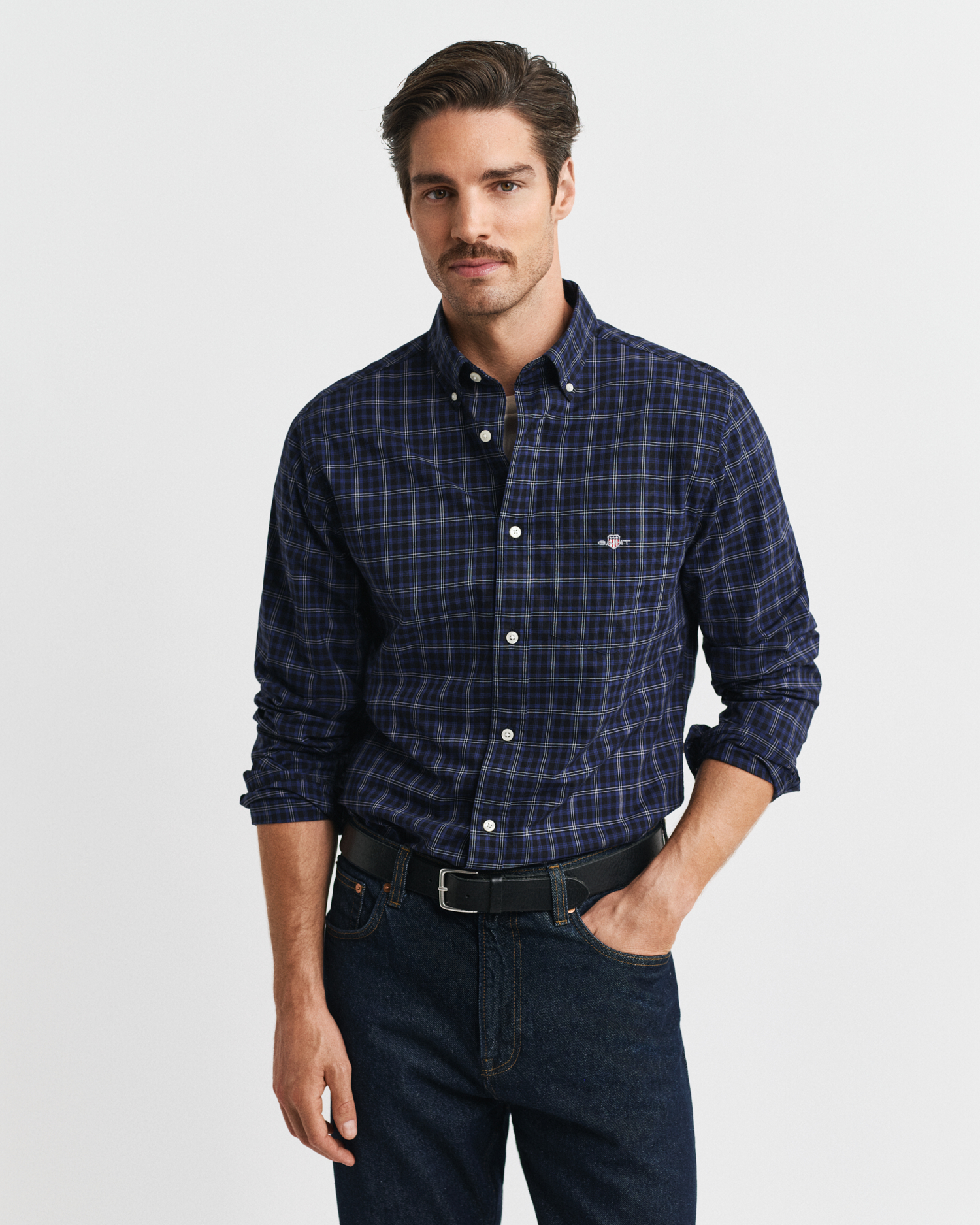 Regular Fit Classic geruit overhemd van poplin - GANT