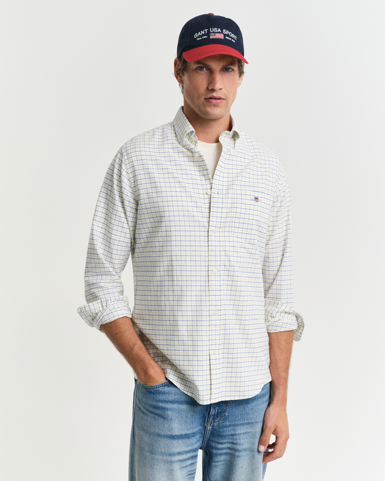 Regular Fit Tattersall klassiek Oxford-overhemd - GANT